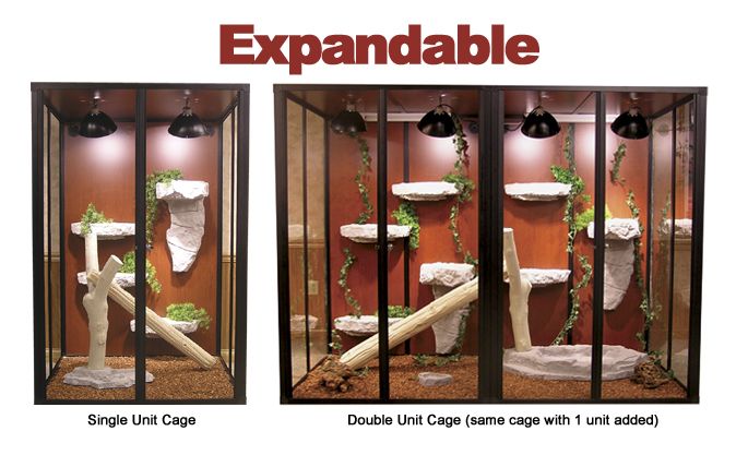 Hybrid Expandable Reptile Cages, Custom Build Your Own!